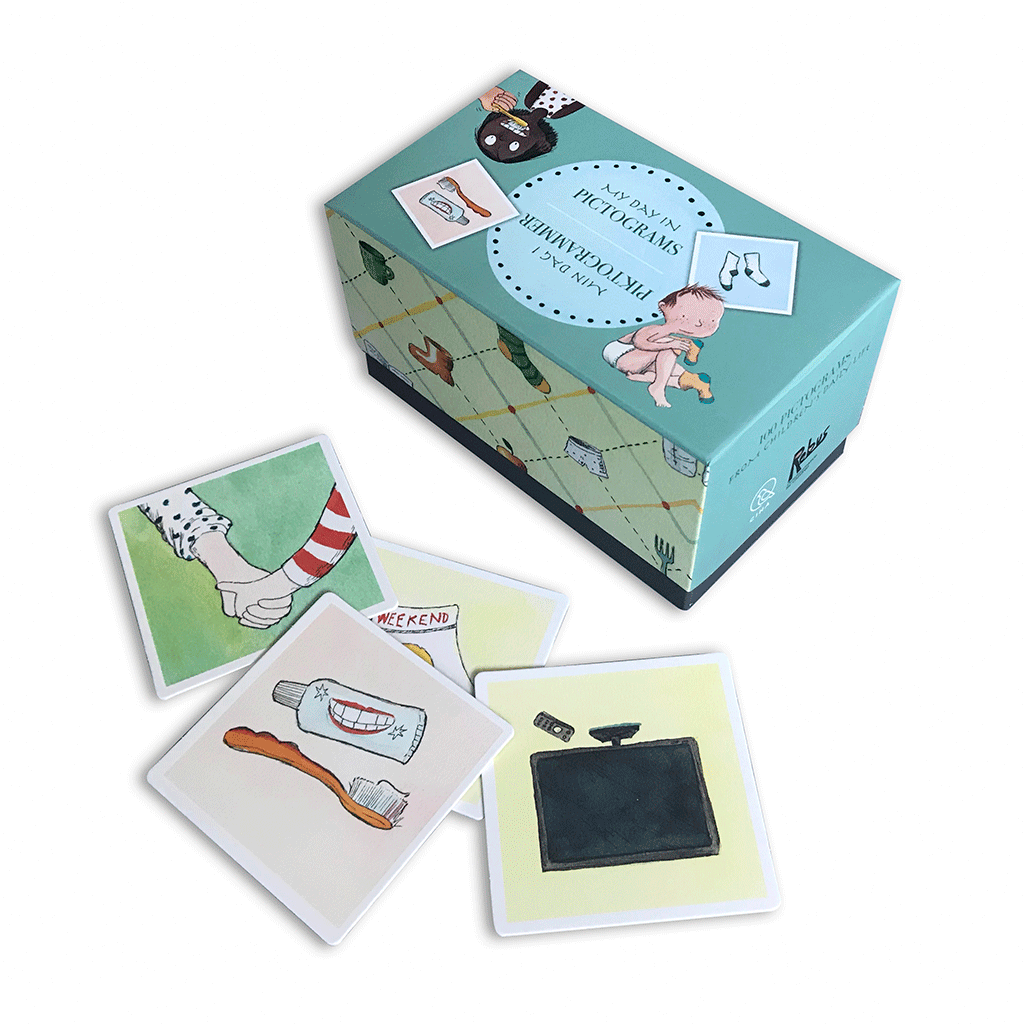 Min dag i piktogrammer | Visuel støtte til familier der ønsker struktur